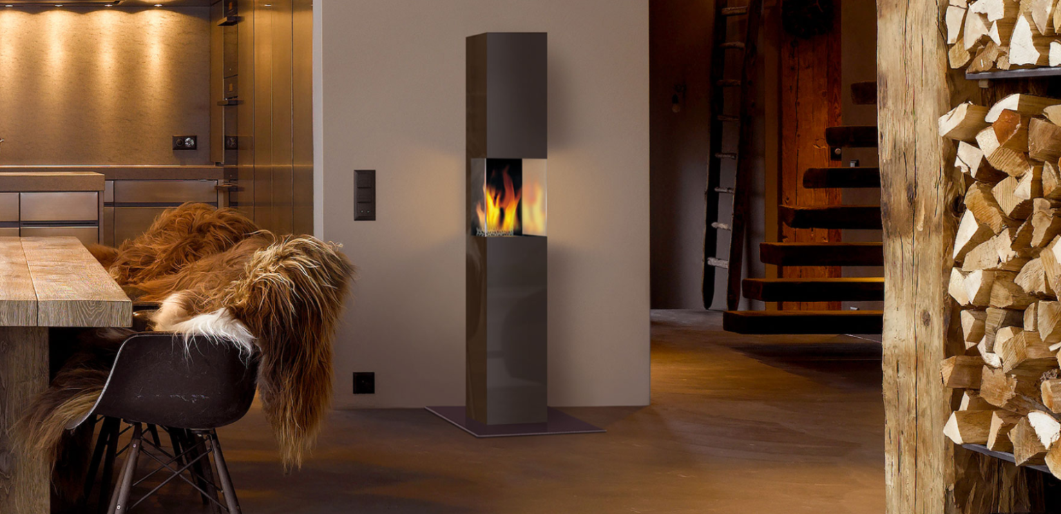 Semineu Bio-etanol Square Glass - Seminee Expert